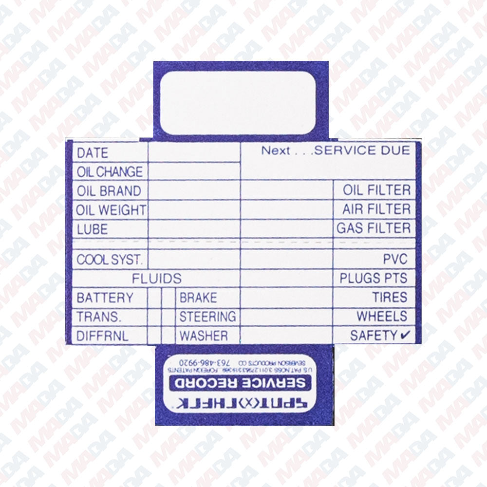 Blank Spot Check Cards – Shop MADA